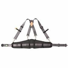 LOGGING BELT W/SUSPENDER,BK/GY