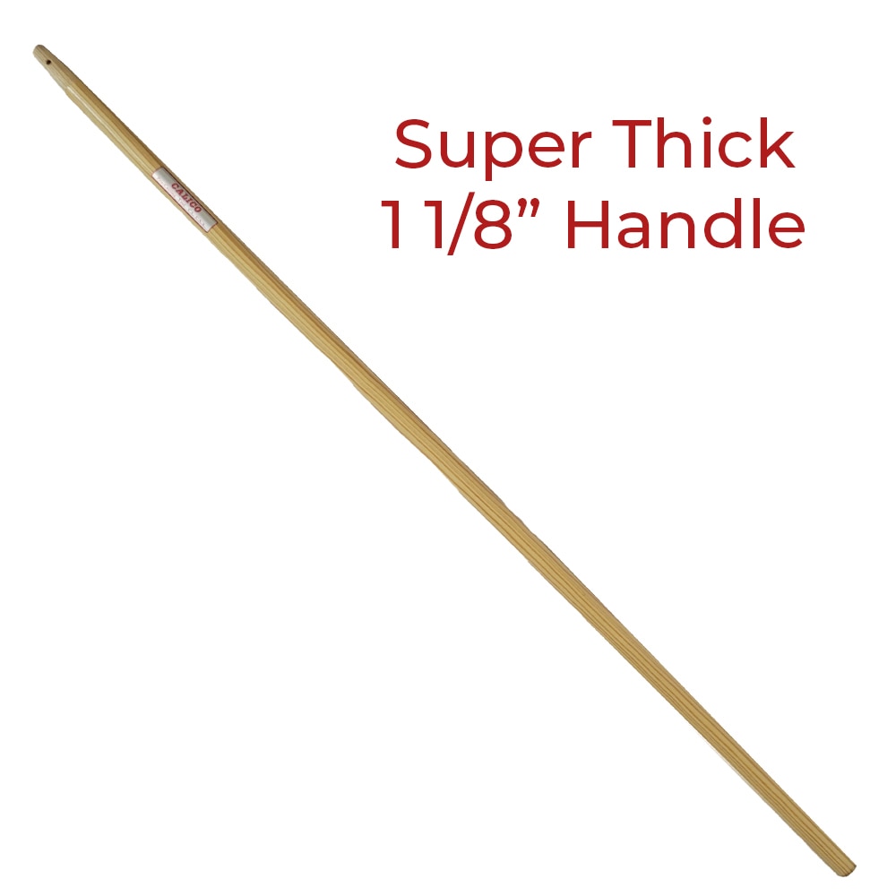 Super Thick 1 1/8" x 54" Universal Tapered Wood Rake Handle
