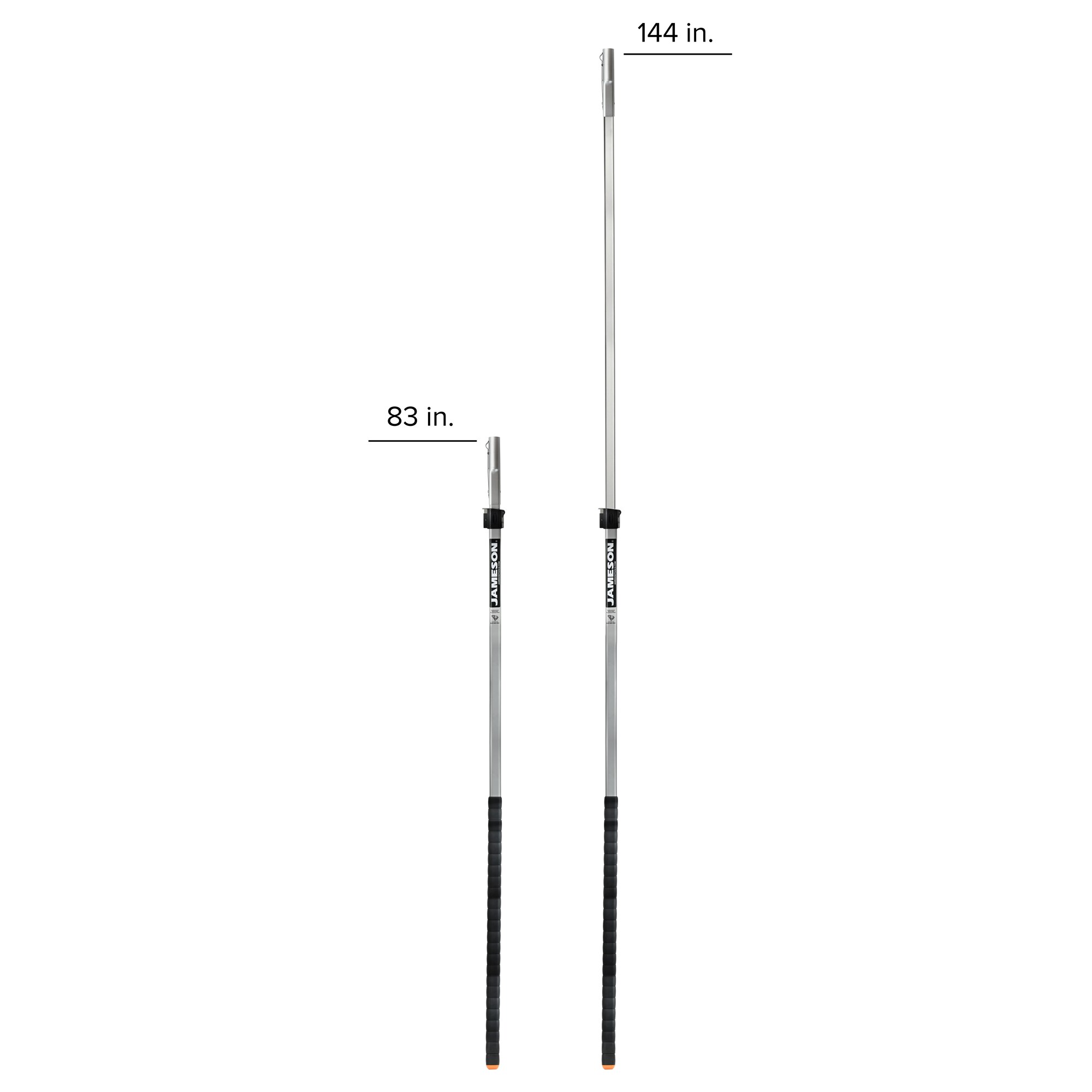 12' Alum Tele Pole w Female Ferrule